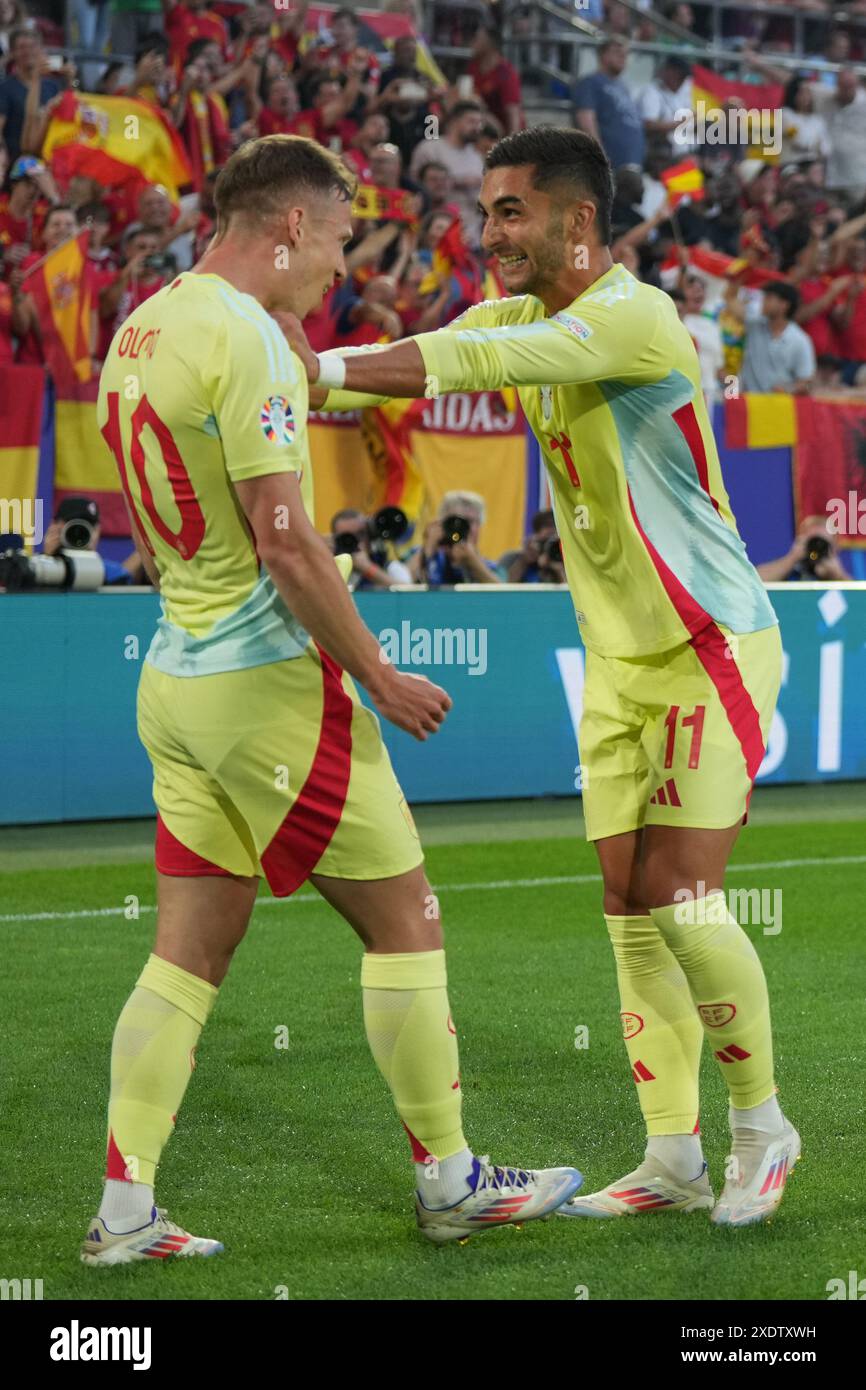 Düsseldorf, Germany. 24 June, 2024. Ferran Torres of spain during the ...