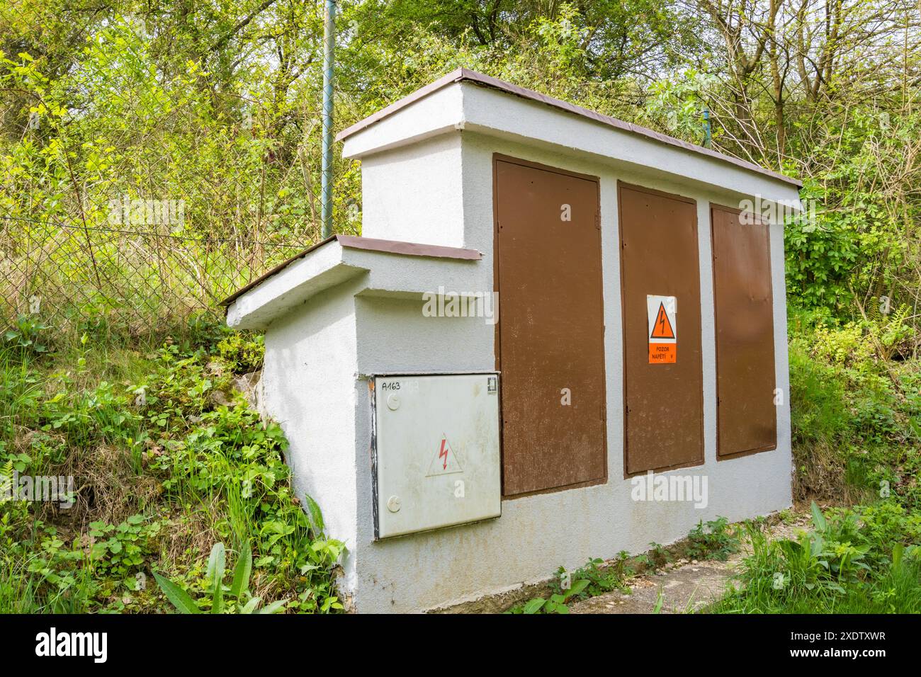 Electrical box of residential or commercial building. Multiple smart ...