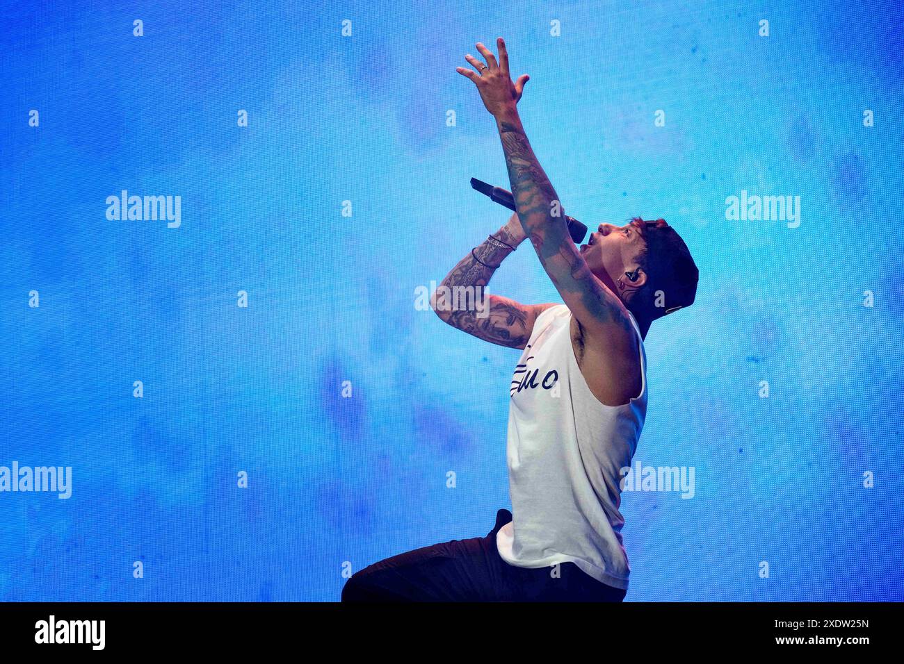 June 22, 2024, Rome, Italy: Ultimo, the young Roman singer who filled ...