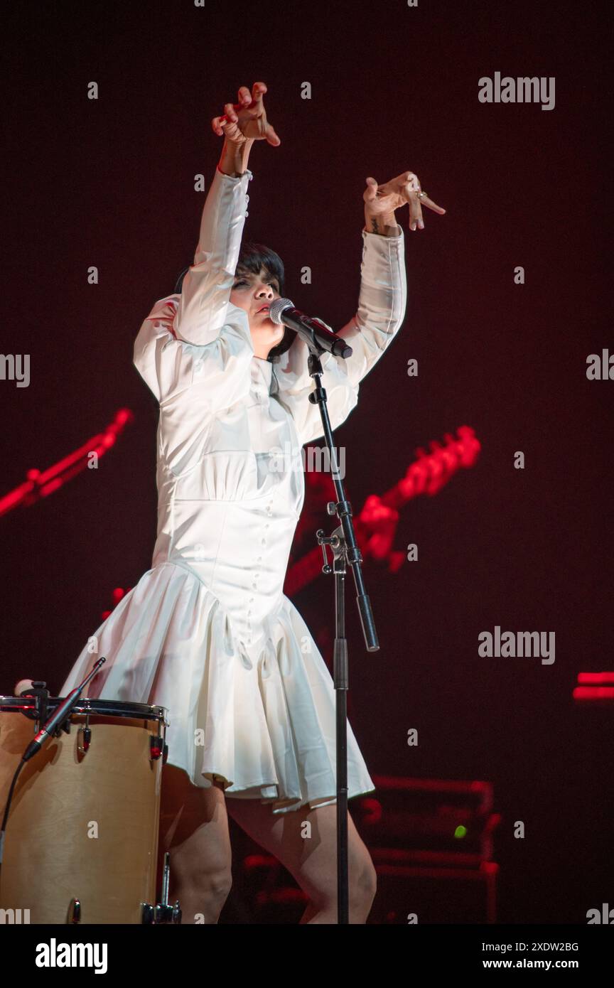 London, United Kingdom. 24th June 2024. Bat for Lashes gives an ...
