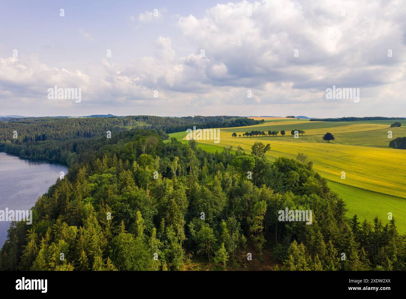 Aerial landscape drone grass grassland hi-res stock photography and ...