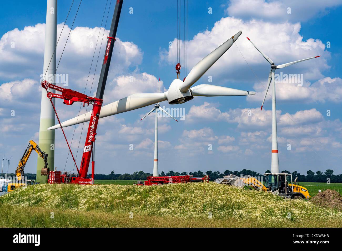 Repowering eines Windpark bei Issum, 9 ältere Windenergieanlagen vom ...