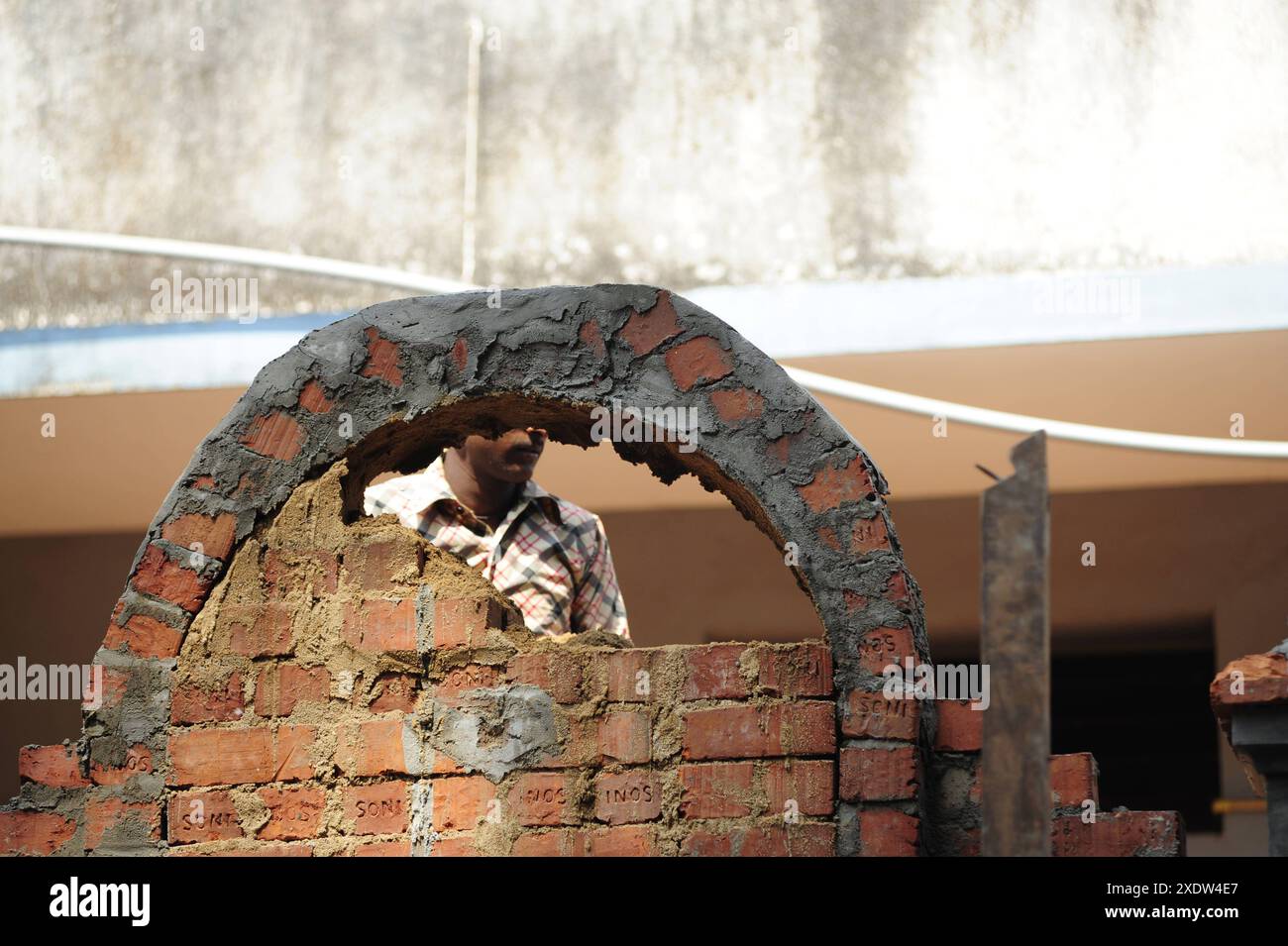 concrete engineering or concrete construction, building architecture in ...