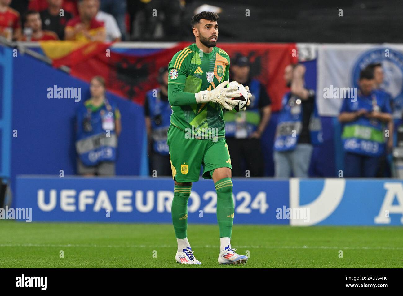 Dusseldorf, Germany. 24th June, 2024. goalkeeper David Raya (1) of ...