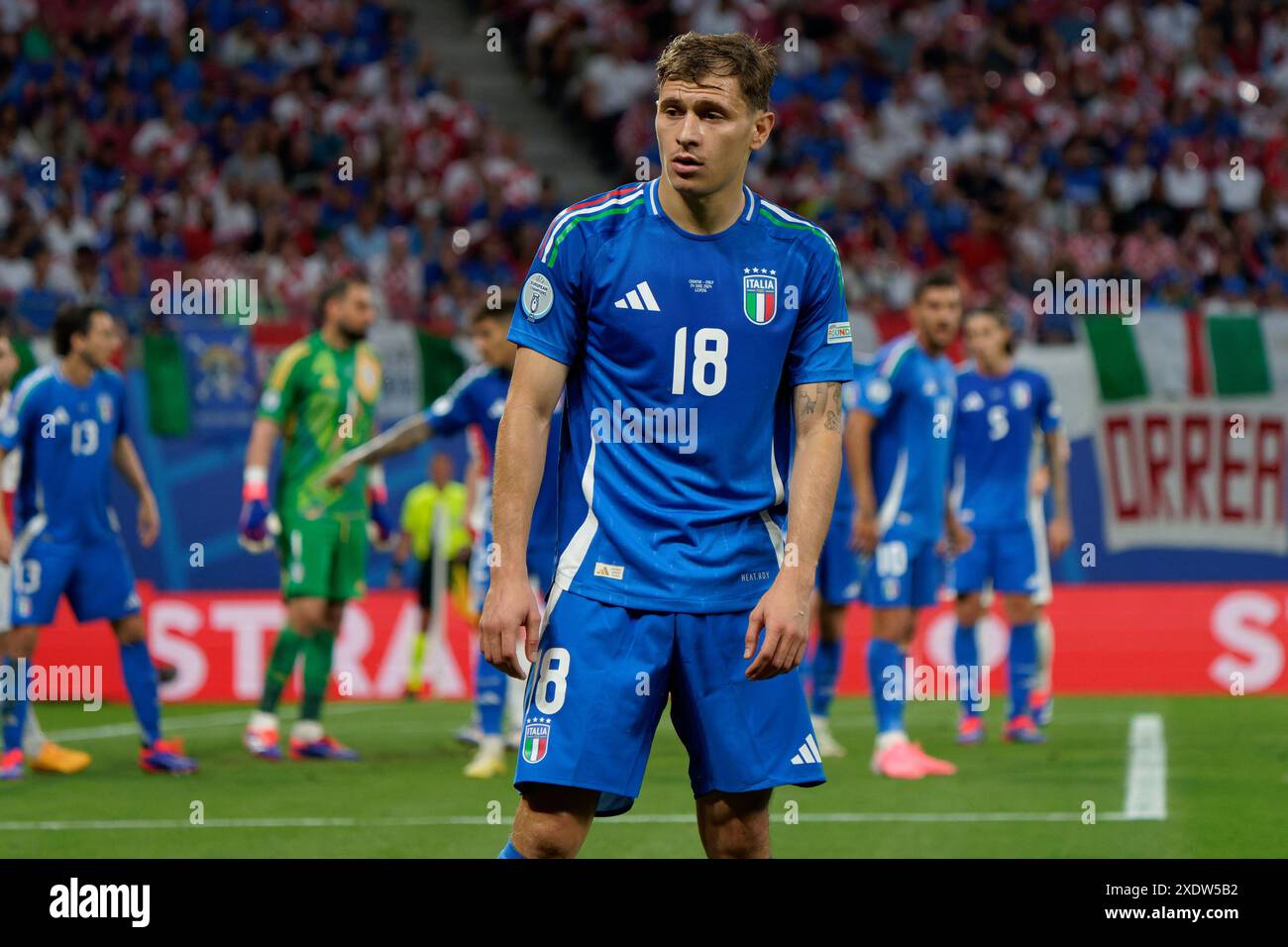 Nicolo Barella of Italy during UEFA Euro 2024 - Croatia vs Italy, UEFA ...