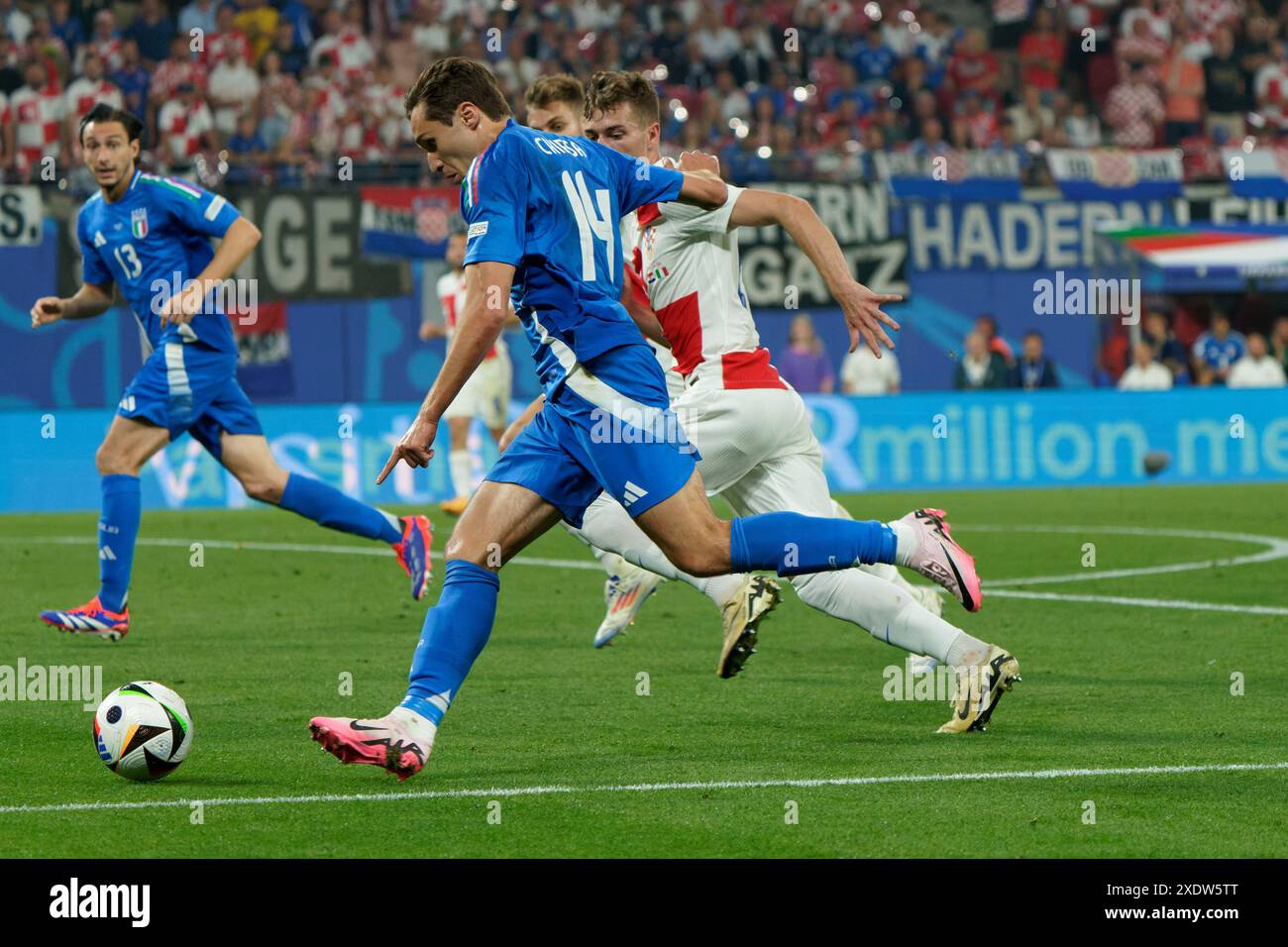 Federico Chiesa of Italy during UEFA Euro 2024 - Croatia vs Italy, UEFA ...