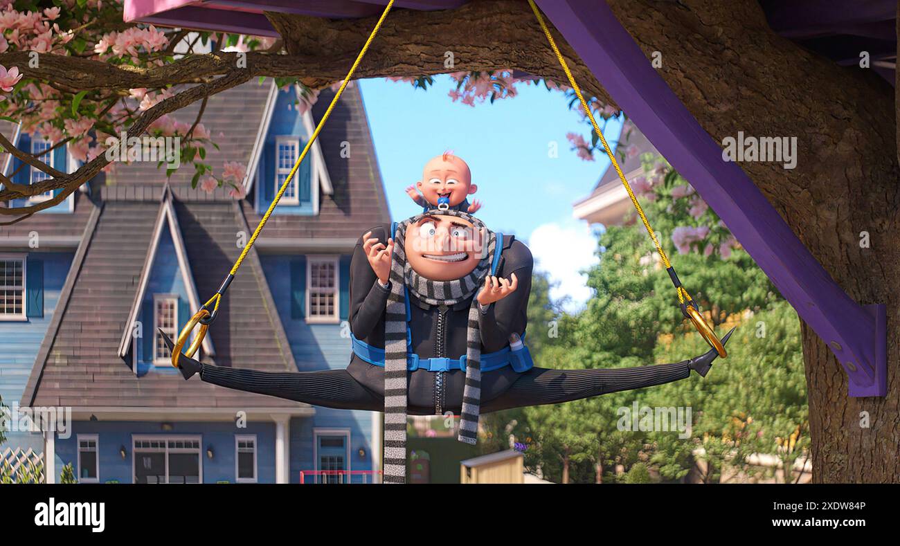 DESPICABLE ME 4, from top: Gru Jr., Gru (voice: Steve Carell), 2024 ...