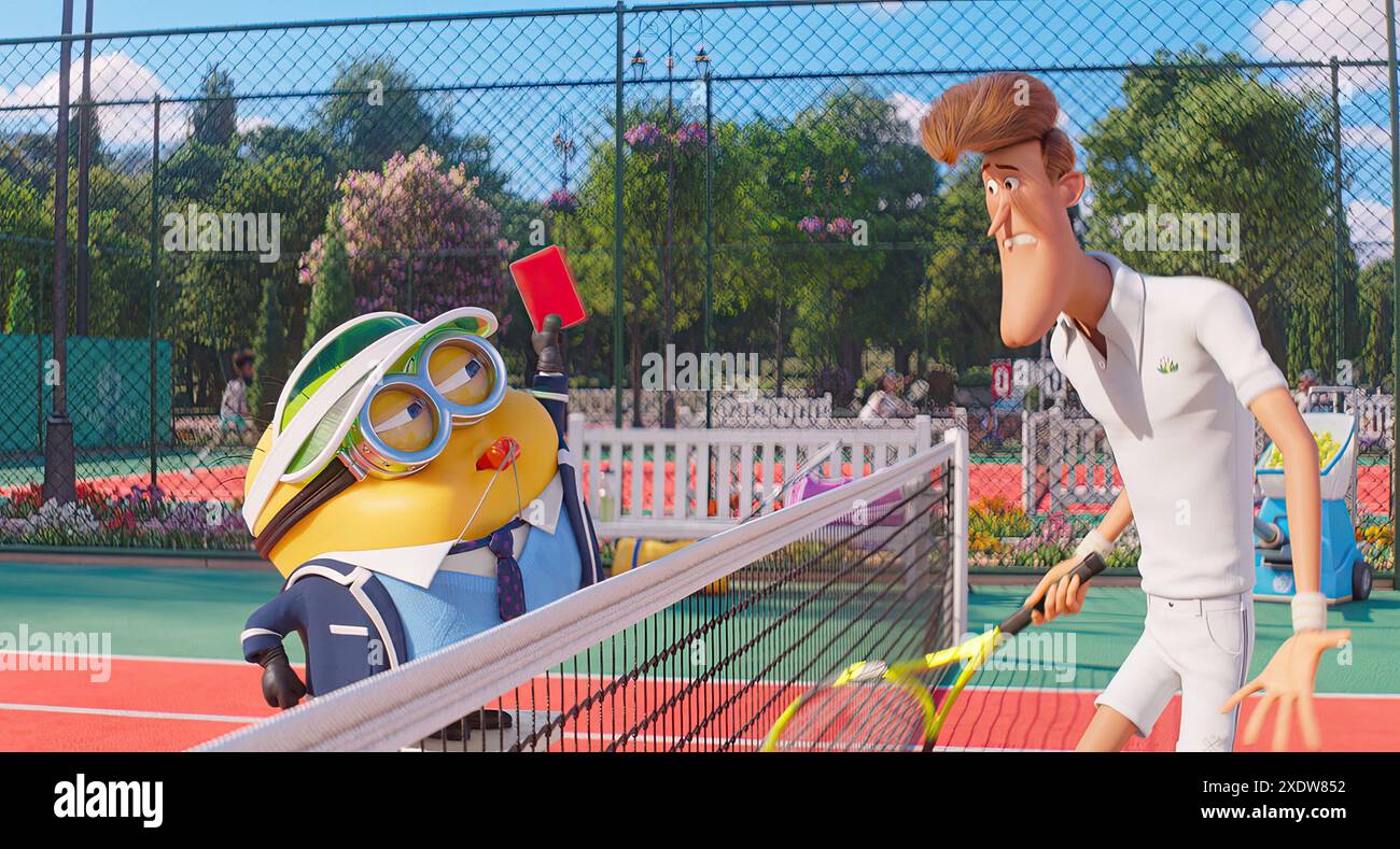 DESPICABLE ME 4, from left: Minion (voice: Pierre Coffin), Perry ...