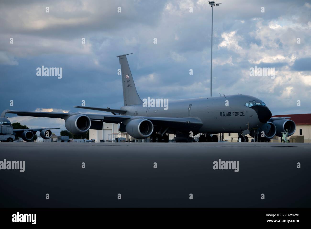 U.S. Air Force KC-135 Stratotanker assigned to the 6th Air Refueling ...