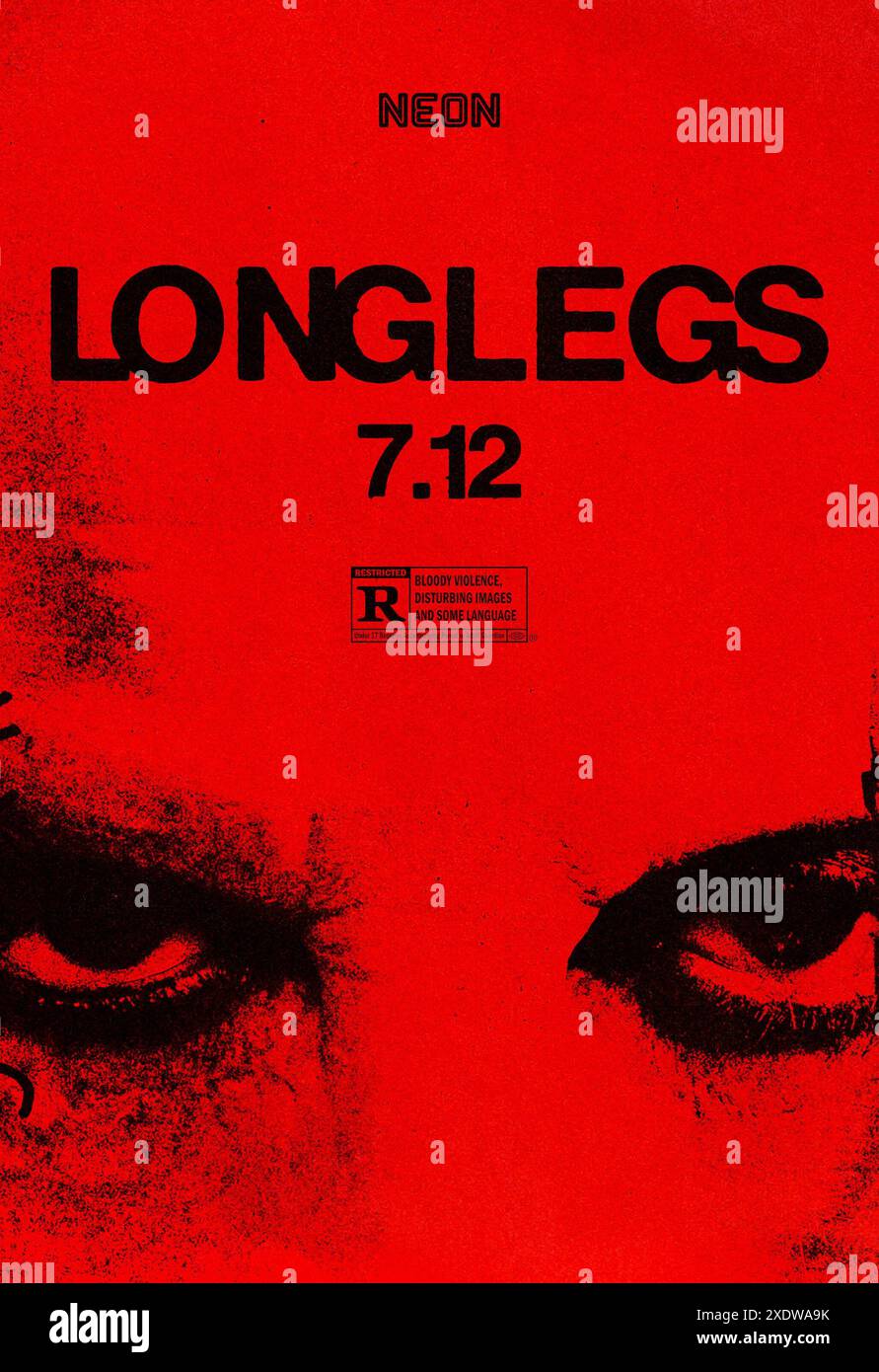 LONGLEGS, US poster, 2024. © Neon / Courtesy Everett Collection Stock ...