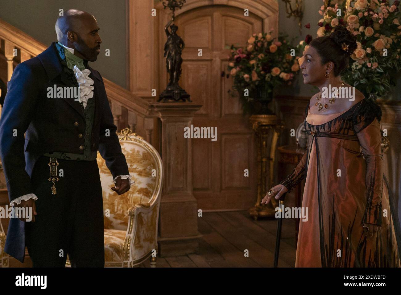 BRIDGERTON, from left: Daniel Francis, Adjoa Andoh, Romancing Mister ...