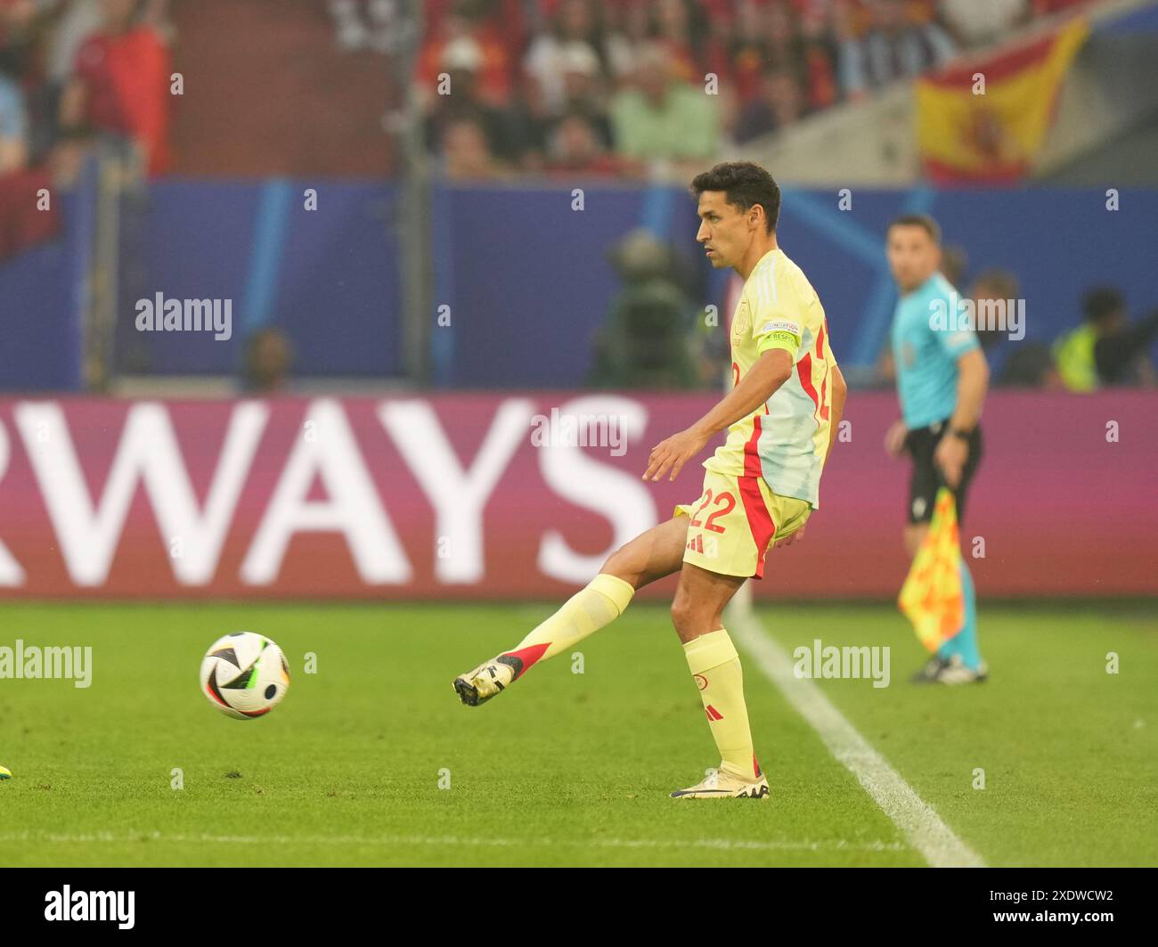 Dusseldorf, Germany. 24th June, 2024. Jesus Navas Gonzalez of Spain ...