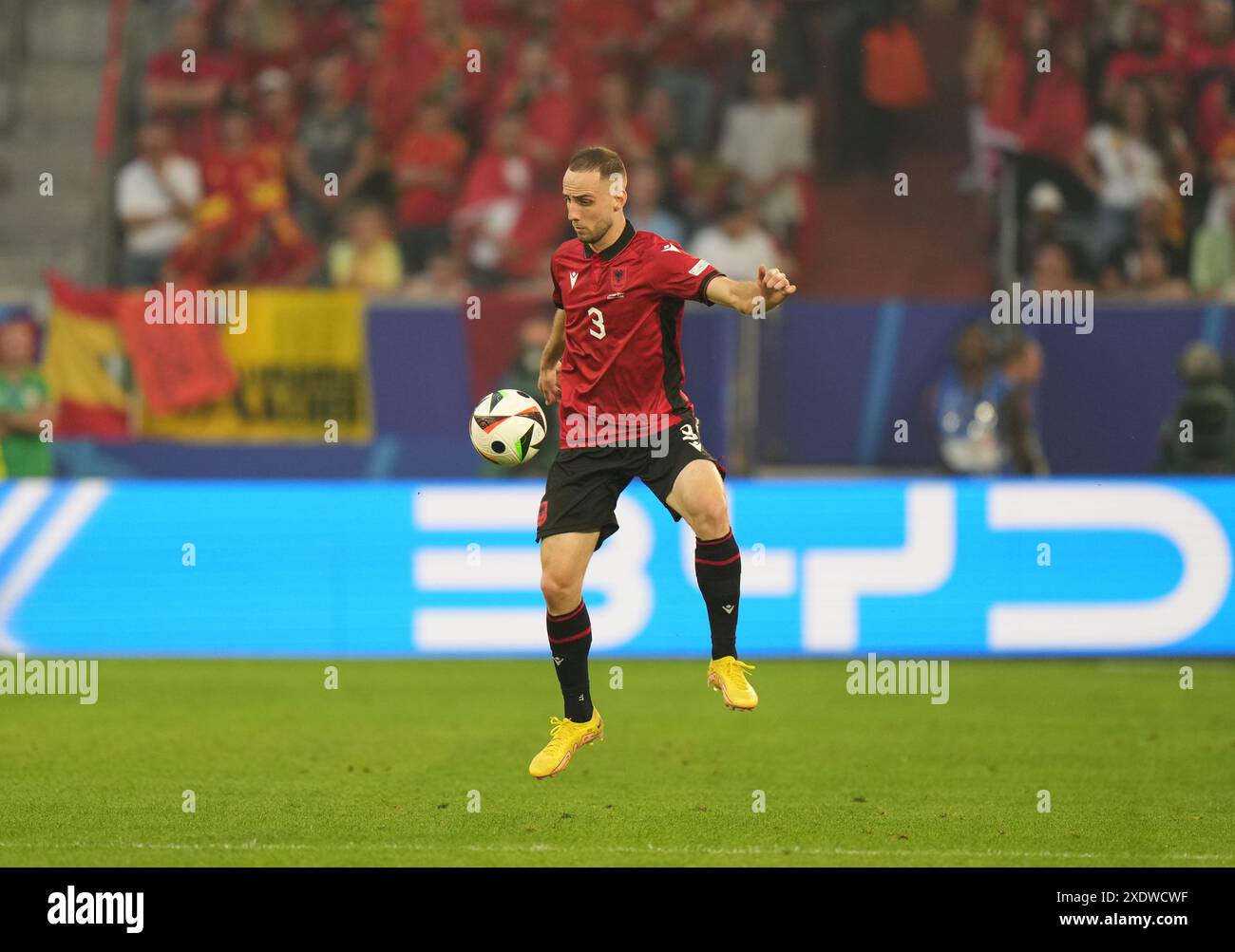 Dusseldorf, Germany. 24th June, 2024. Mario Mitaj of Albania during the ...