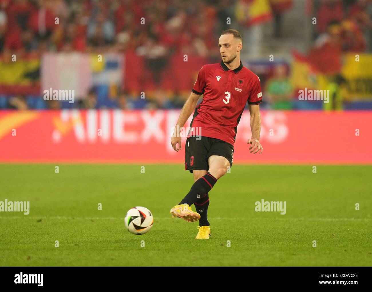 Dusseldorf, Germany. 24th June, 2024. Mario Mitaj of Albania during the ...