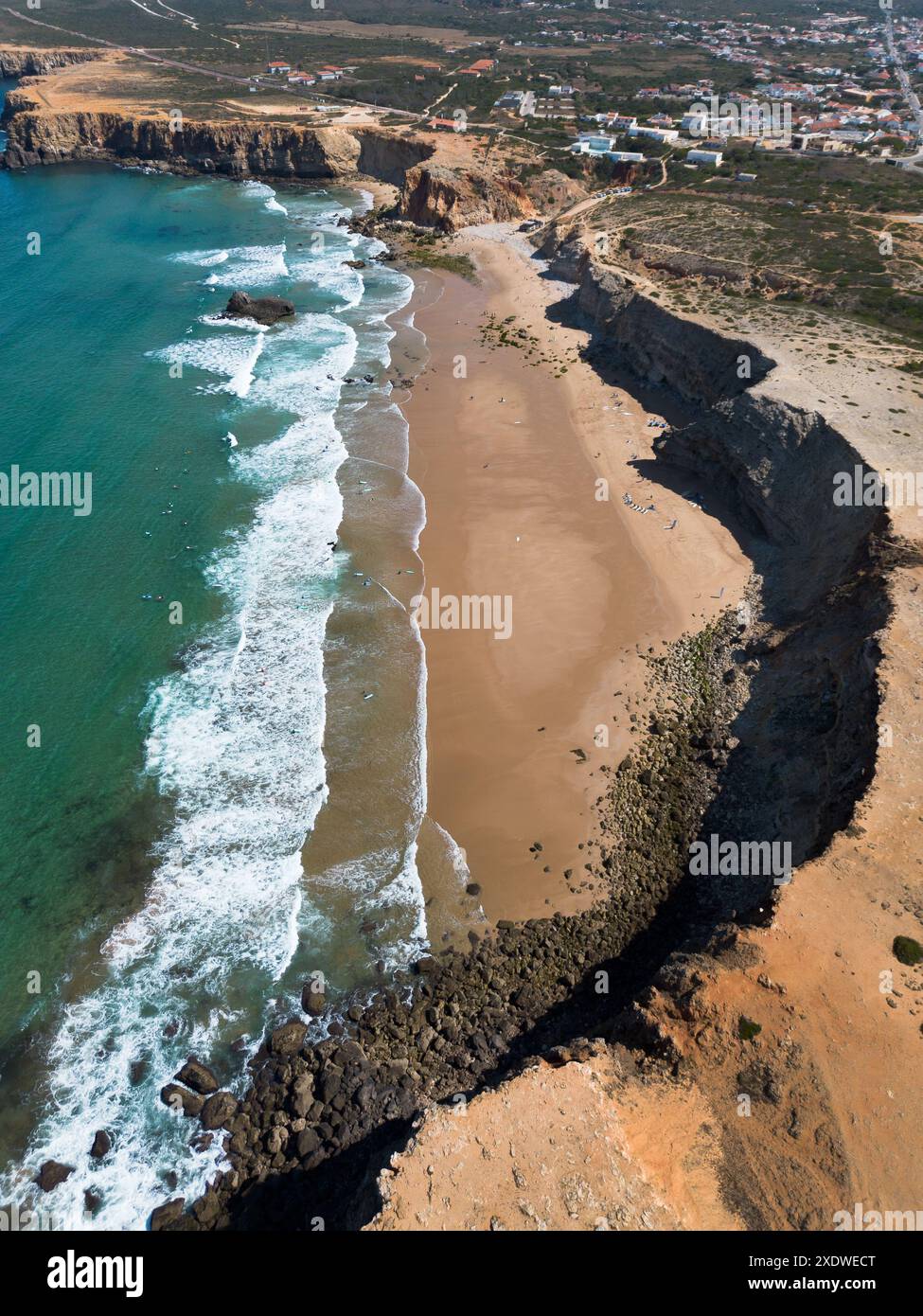 Praia do Tonel beach in Sagres, Algarve, Portugal Stock Photo - Alamy