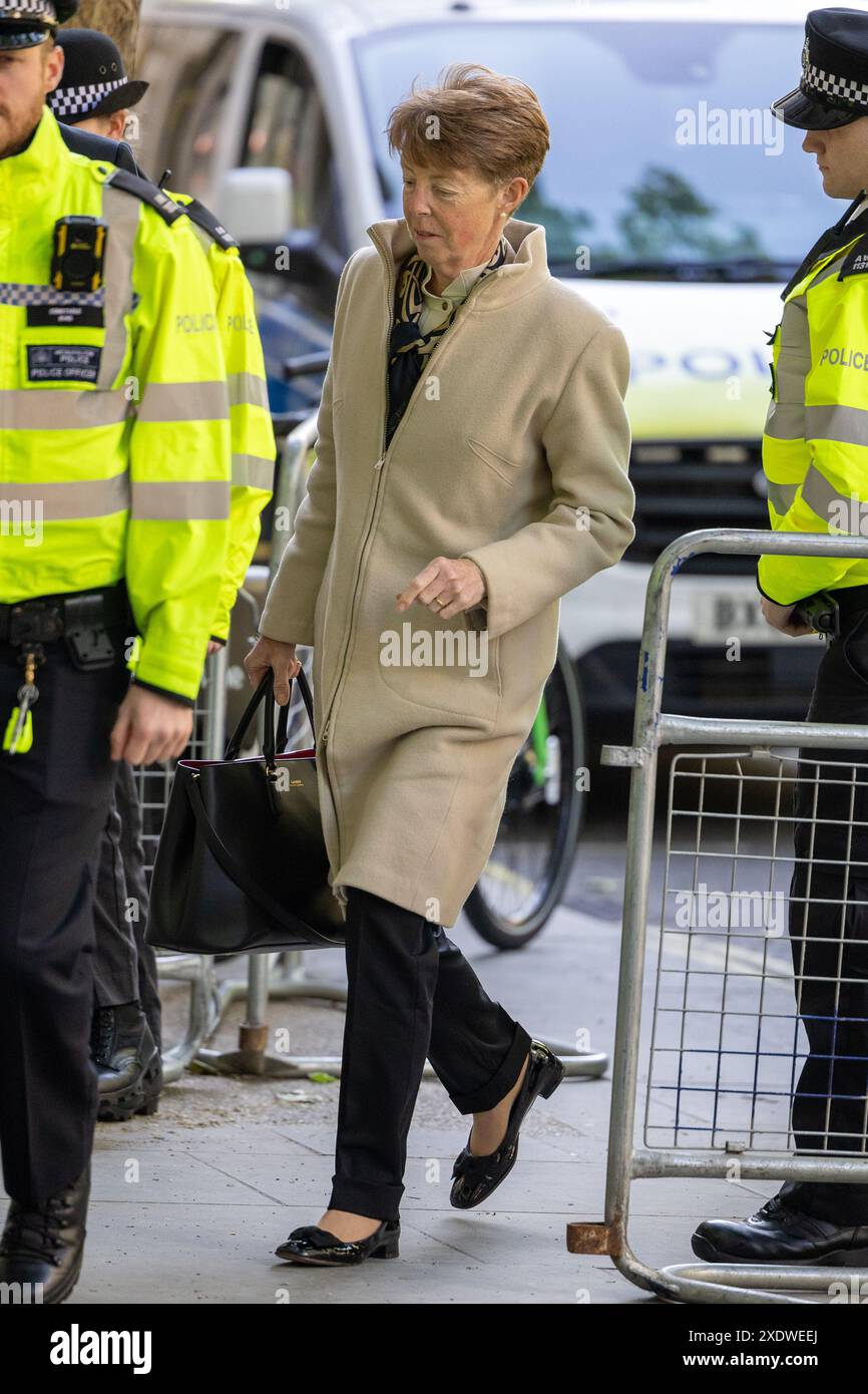 Paula Vennells, former chief executive officer of Post Office Ltd ...