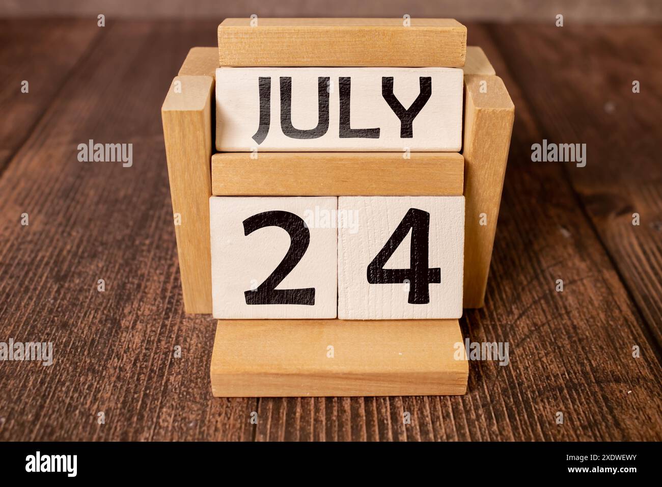 July 24 written on a calendar to remind you an important appointment ...
