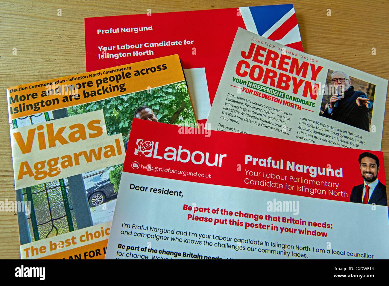 General Election Leaflets for Islington North, Jeremy Corbyn ...