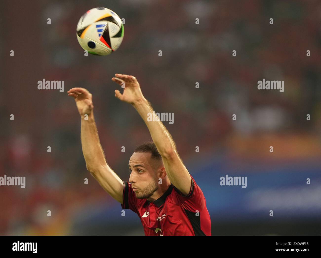 Mario Mitaj of Albania during the EURO 2024, Group B football match ...