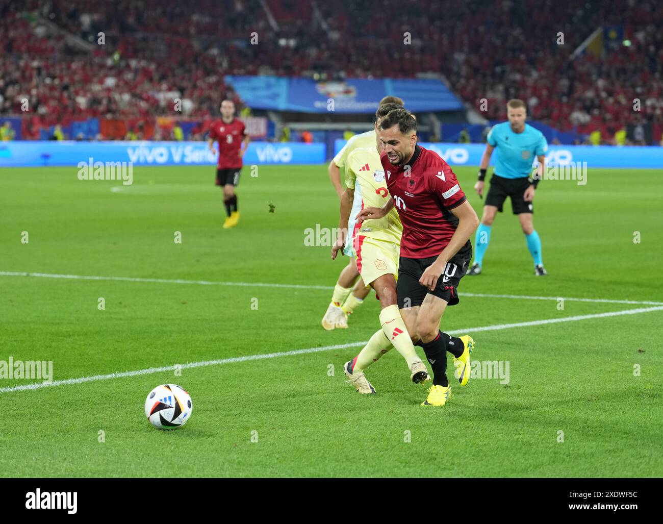 Nedim Bajrami of Albania during the EURO 2024, Group B football match ...
