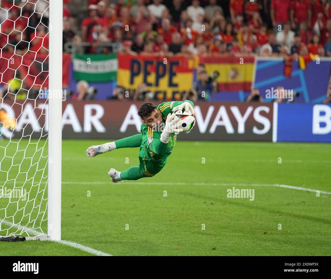 David Raya Martin of Spain during the EURO 2024, Group B football match ...