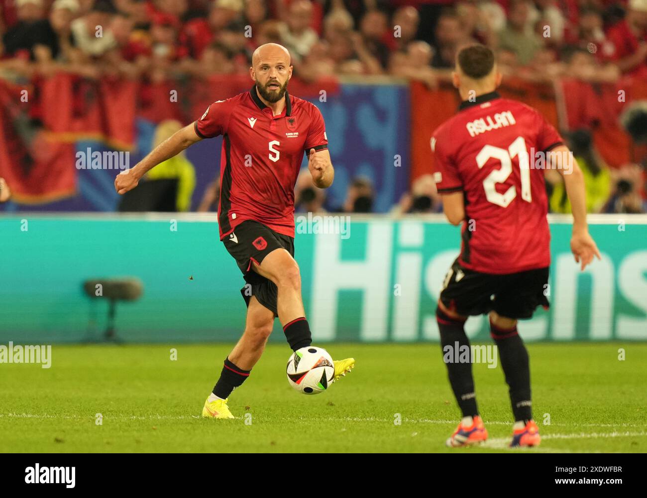 Arlind Ajeti of Albania during the EURO 2024, Group B football match ...