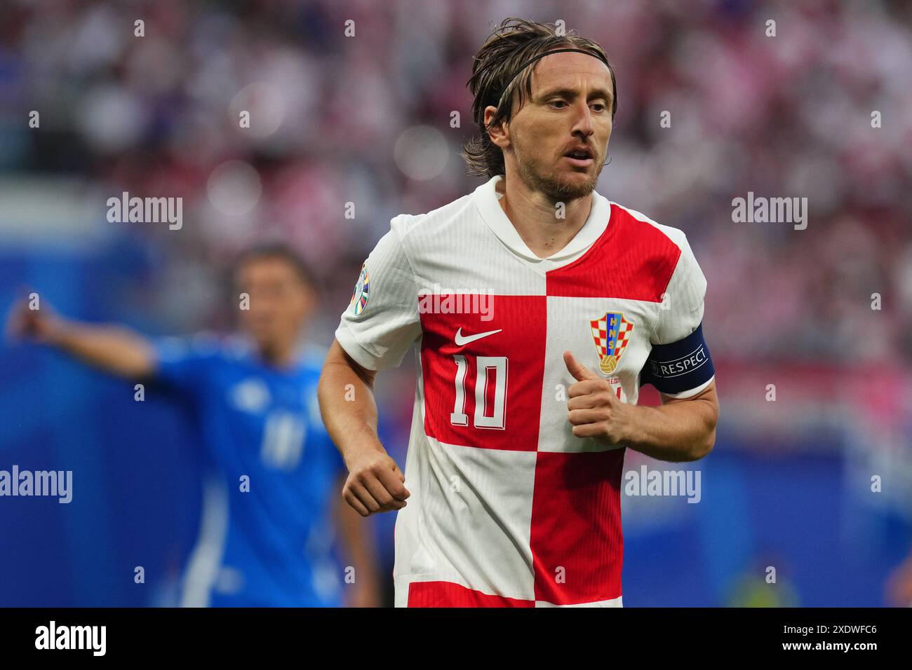 Leipzig, Germany. 24th June, 2024. Luka Modric of Croatia during the ...