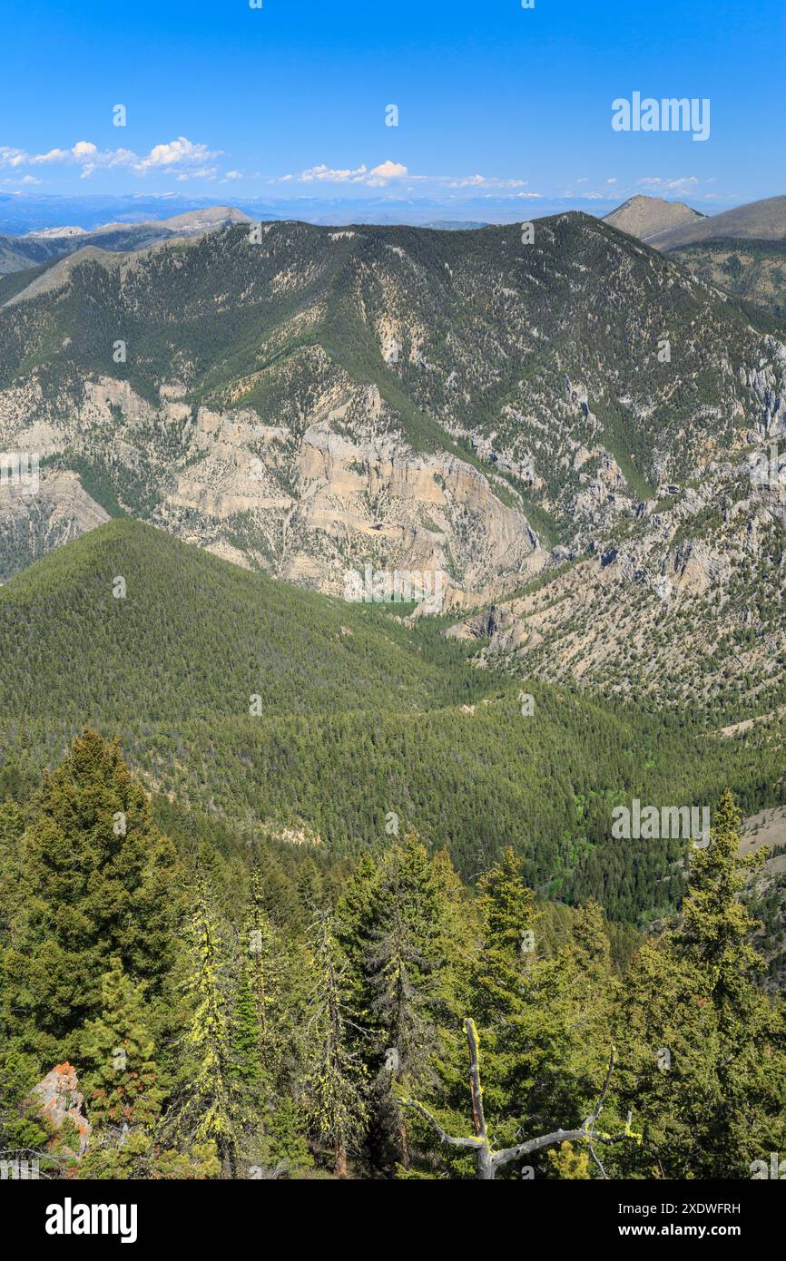 limestone geology of beaver creek canyon viewed from hogback mountain ...