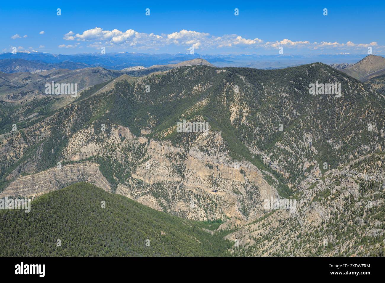 limestone geology of beaver creek canyon viewed from hogback mountain ...
