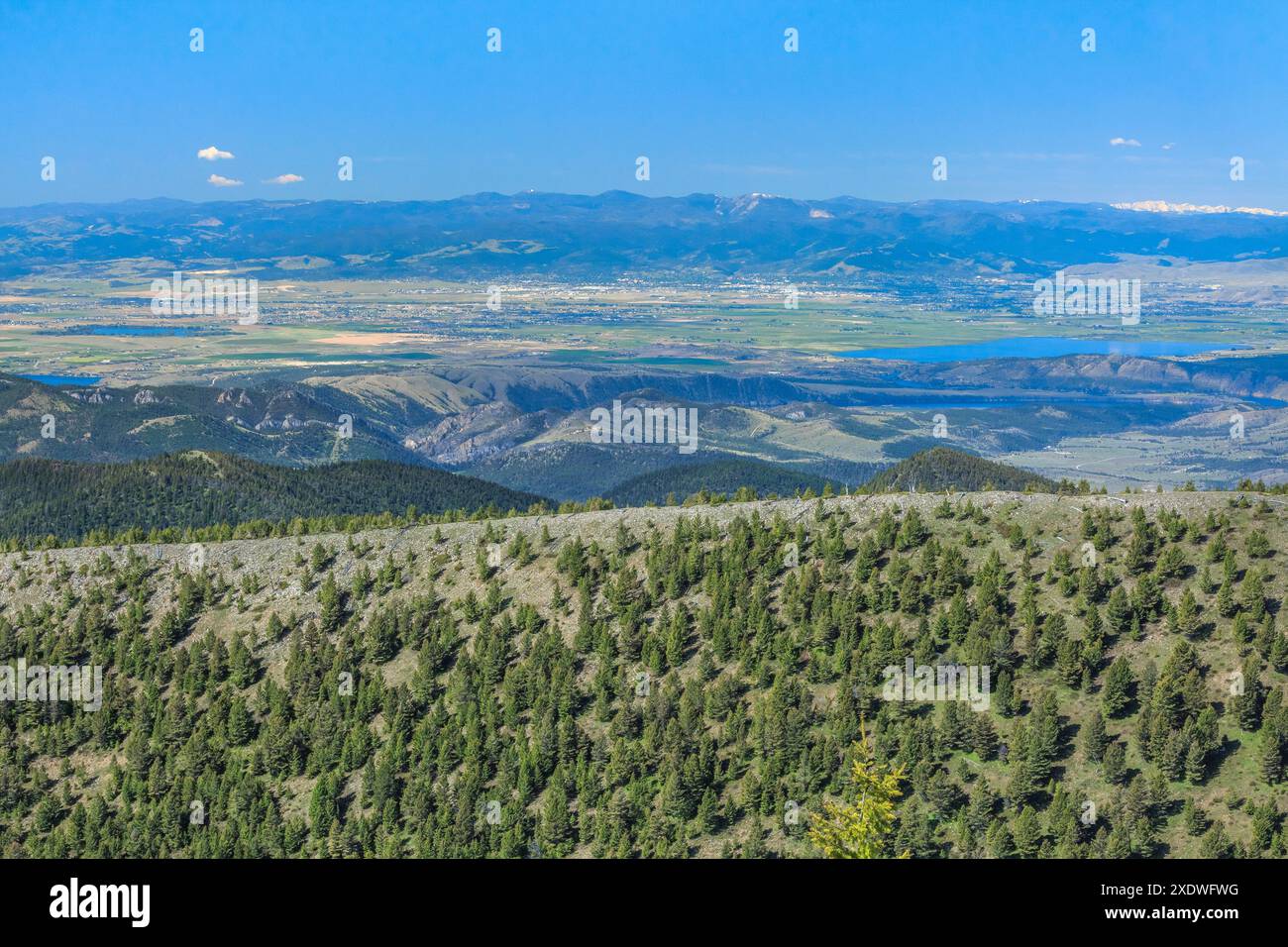 helena valley viewed from hogback mountain near york, montana Stock ...