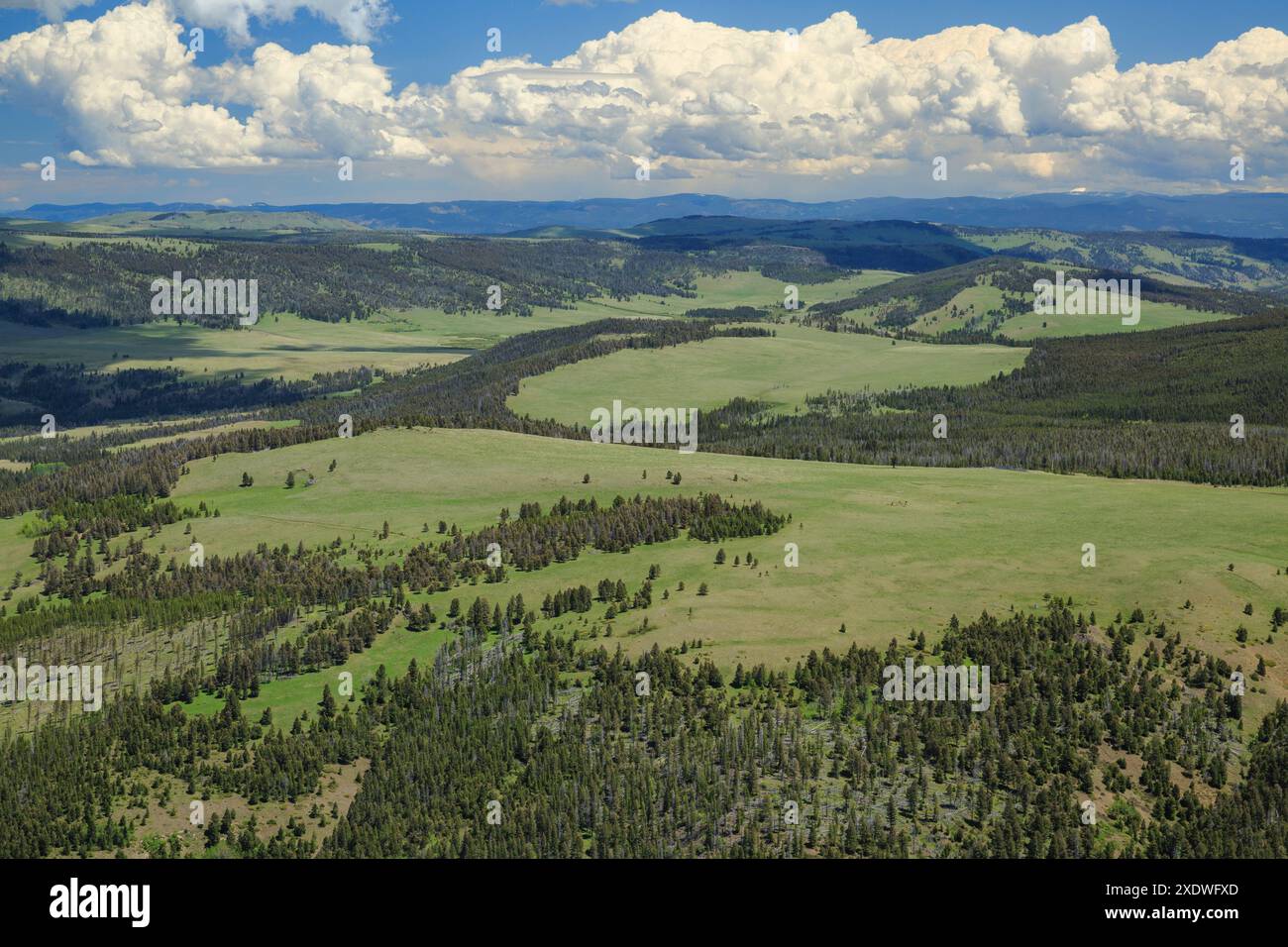 indian flats in the upper beaver creek basin viewed from hogback ...