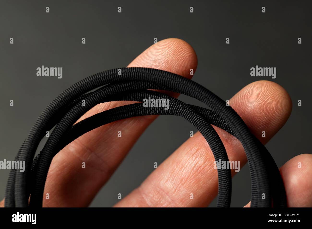 electrical thin wires in a fabric winding to improve quality, black ...