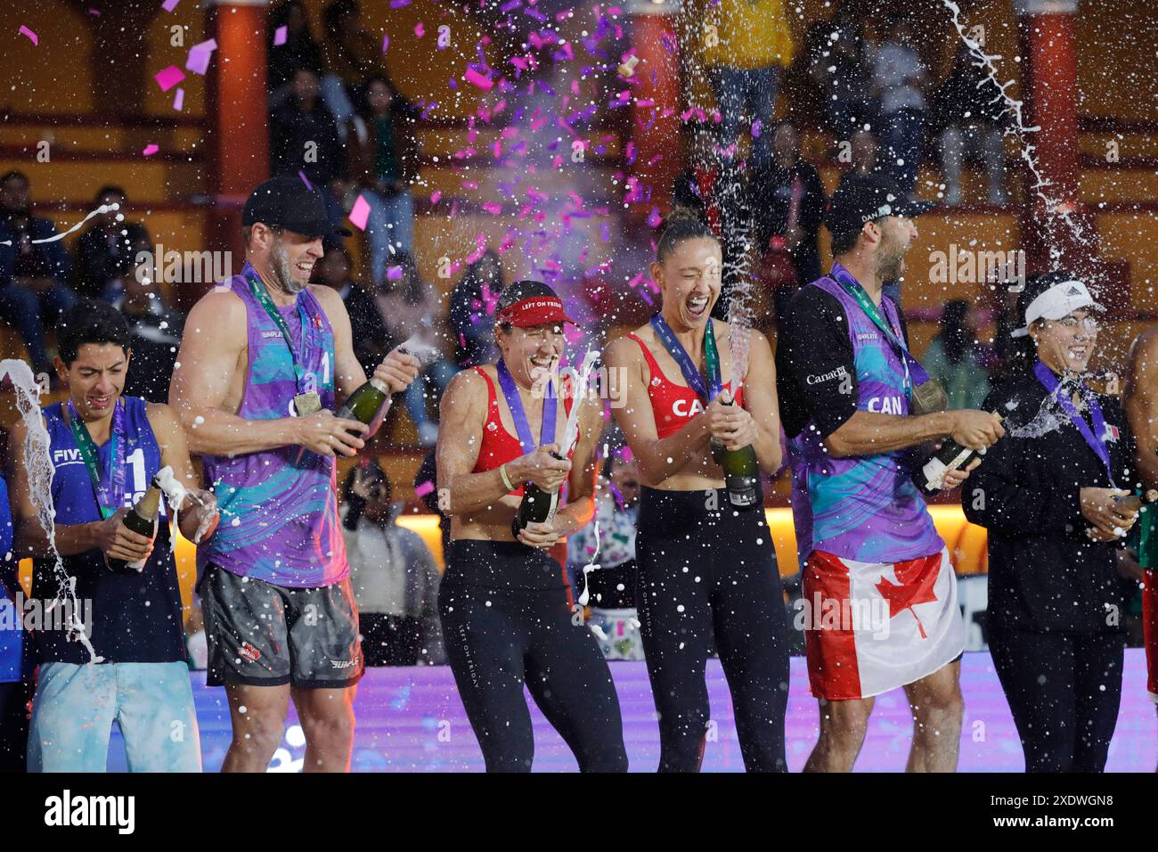 Tlaxcala, Mexico. 23rd June, 2024. (L-R) Gold medalists winners Samuel ...