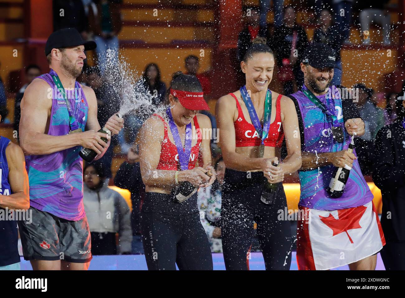 Tlaxcala, Mexico. 23rd June, 2024. (L-R) Gold medalists winners Samuel ...