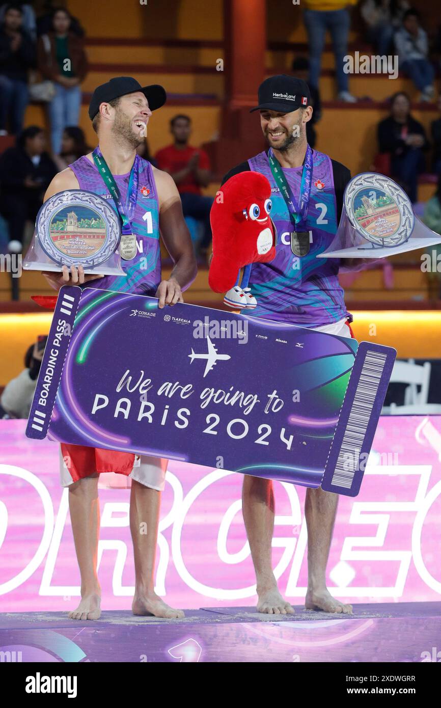 Tlaxcala, Mexico. 23rd June, 2024. (L-R) Gold medalists winners Samuel ...
