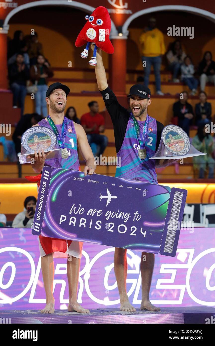 Tlaxcala, Mexico. 23rd June, 2024. (L-R) Gold medalists winners Samuel ...