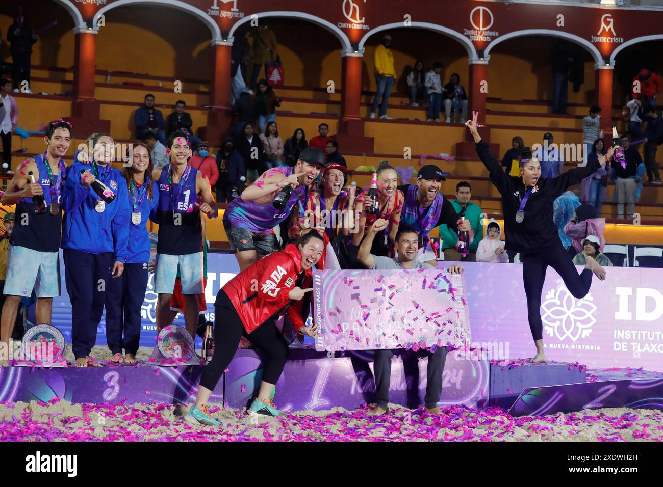 Tlaxcala, Mexico. 23rd June, 2024. (L-R) Christopher Guardado, Allanis ...