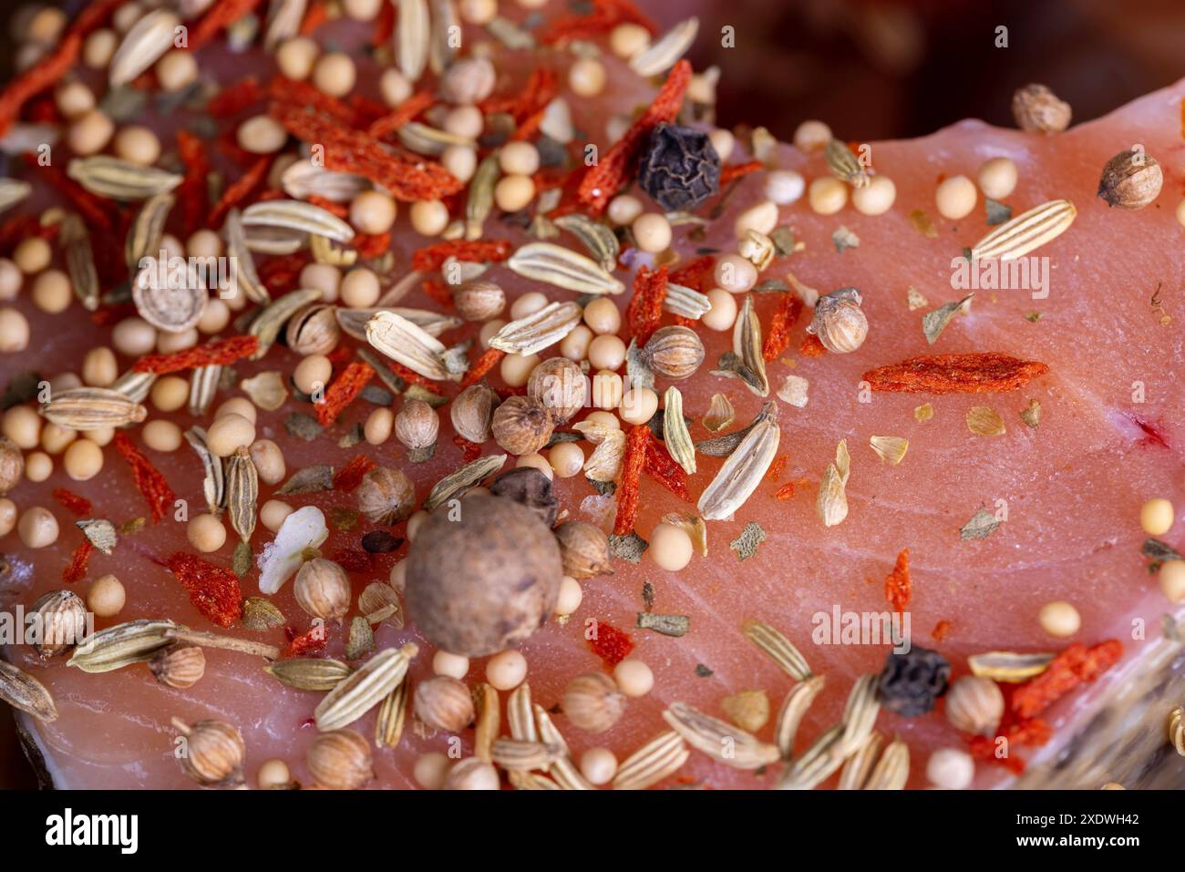 Raw marinated trout fillet hi-res stock photography and images - Alamy
