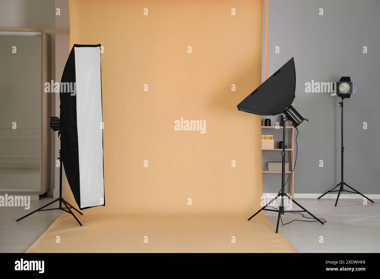 Professional orange studio spotlight hi-res stock photography and ...