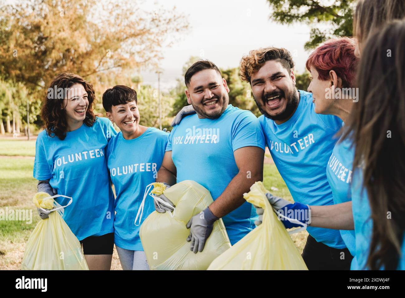 People cleaning community park hi-res stock photography and images - Alamy