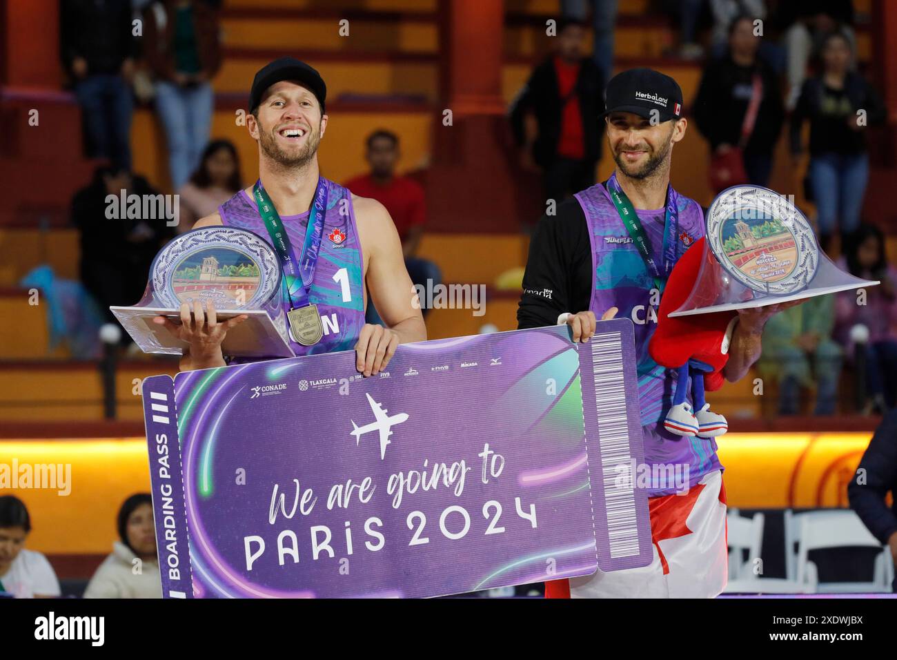 Tlaxcala, Mexico. 23rd June, 2024. (L-R) Gold medalists winners Samuel ...