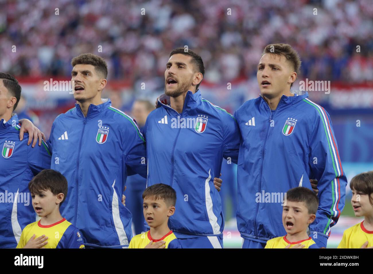 Leipzig, Germany, 24, June, 2024. Italy National Team during the match ...