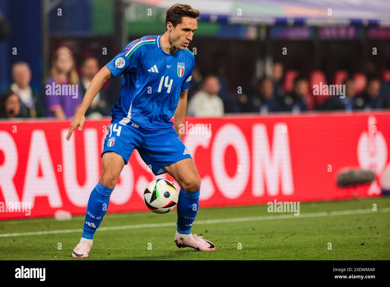 Federico Chiesa of Italy during UEFA Euro 2024 - Croatia vs Italy, UEFA ...
