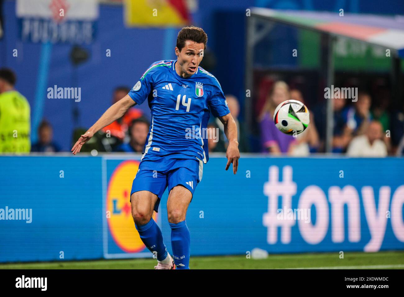 Federico Chiesa of Italy during UEFA Euro 2024 - Croatia vs Italy, UEFA ...