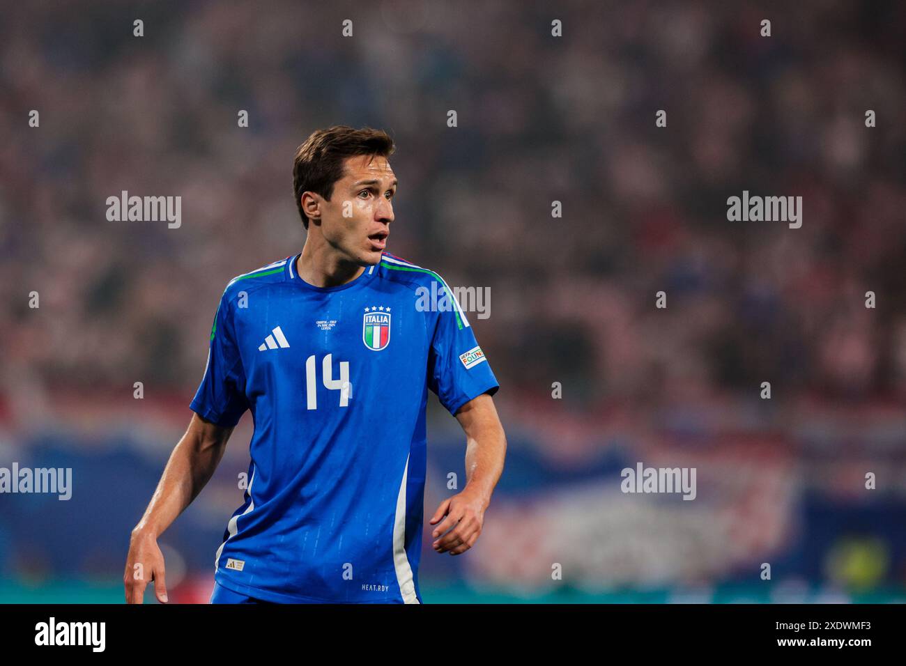 Federico Chiesa of Italy during UEFA Euro 2024 - Croatia vs Italy, UEFA ...