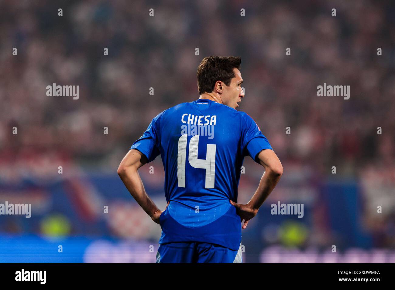 Federico Chiesa of Italy during UEFA Euro 2024 - Croatia vs Italy, UEFA ...