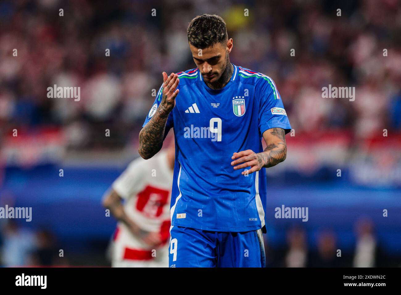 Gianluca Scamacca of Italy during UEFA Euro 2024 - Croatia vs Italy ...