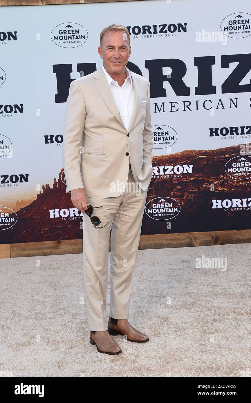 Westwood, USA. 24th June, 2024. Kevin Costner arriving to the “Horizon ...