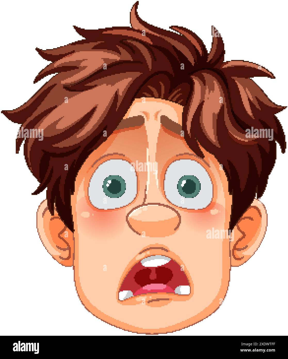 A shocked and surprised cartoon face Stock Vector Image & Art - Alamy