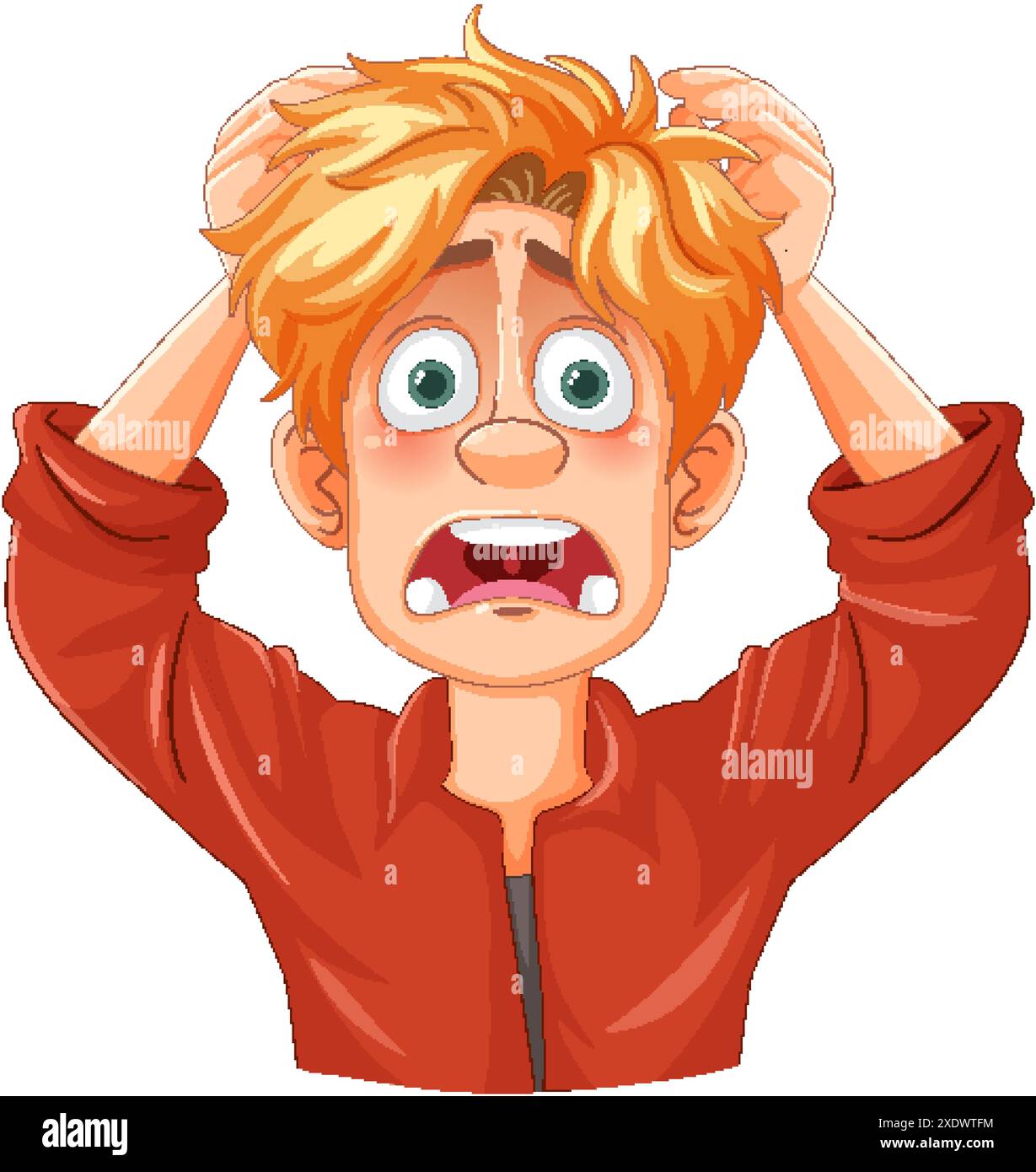 Cartoon stress reaction Cut Out Stock Images & Pictures - Alamy